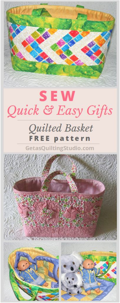 Tutorial - quilted basket - Geta's Quilting Studio