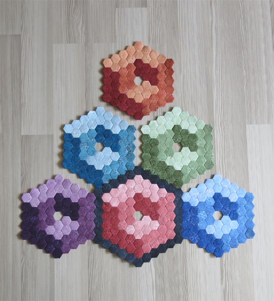 WIP- Hexy Cubes - Geta's Quilting Studio