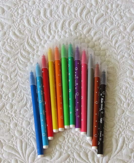 Washable markers for quilts - Geta's Quilting Studio