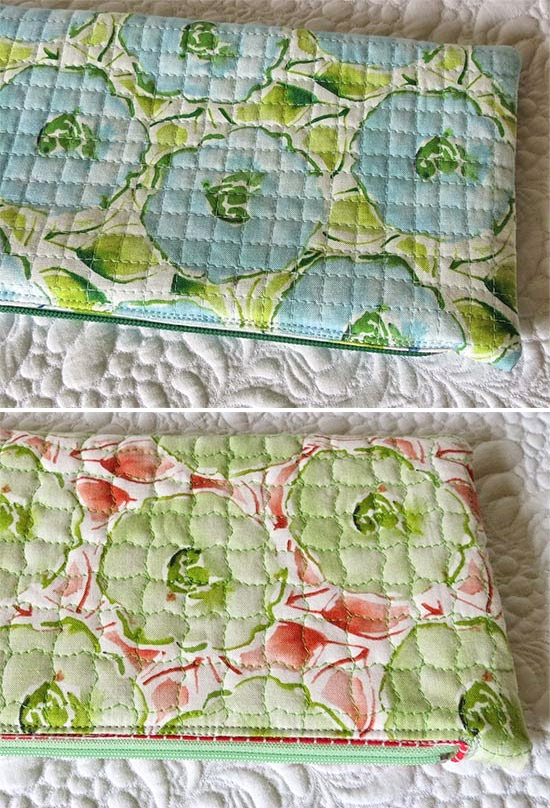 Quick gifts to sew- quilted pouches - Geta's Quilting Studio
