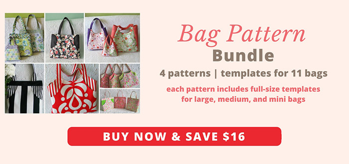 Tote bag pattern for roomy bags