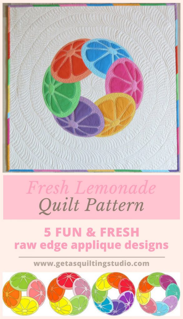 Fresh modern applique quilt pattern