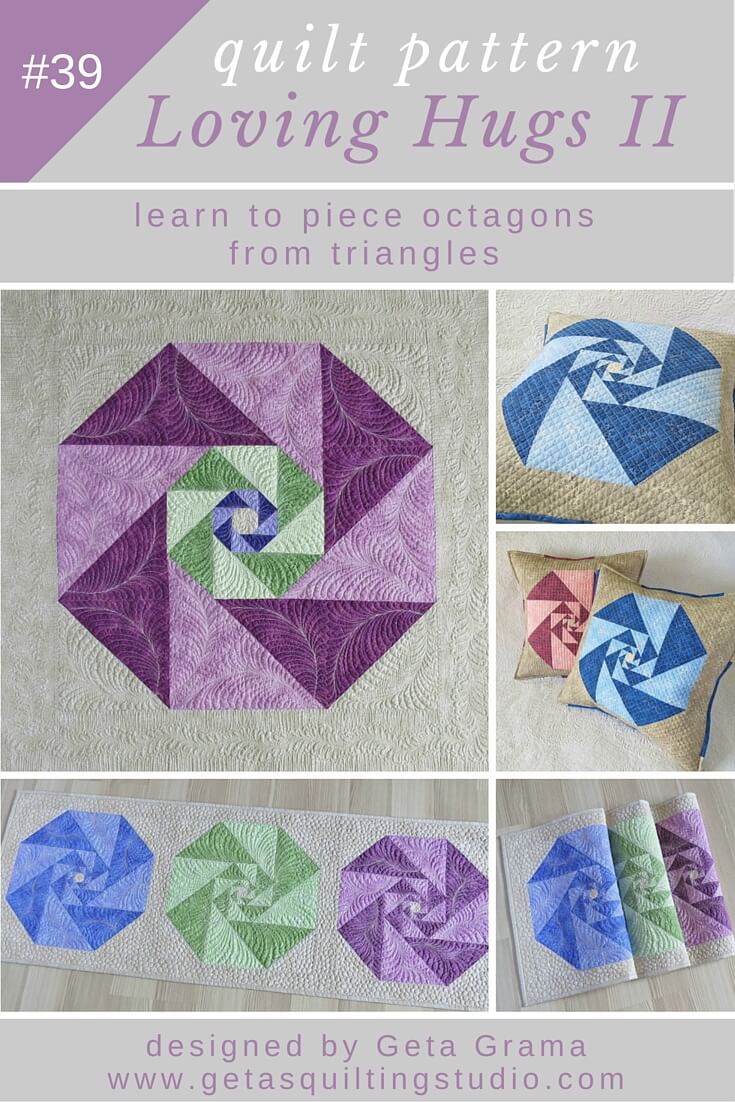 Patchwork Quilt Pattern for a modern geometric quilt