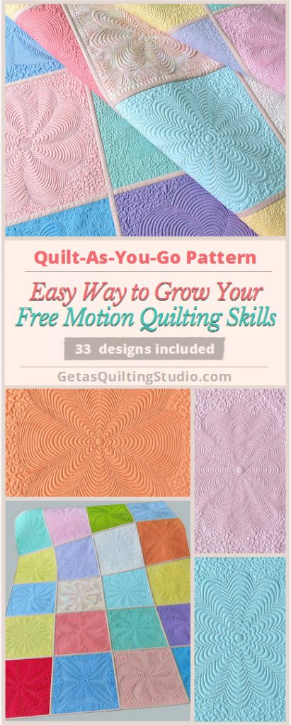 Quilt as you go pattern - Geta's Quilting Studio