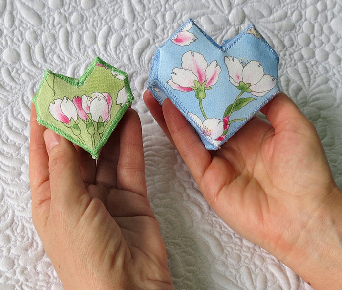 Miniature Heart Boxes - Geta's Quilting Studio