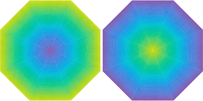 Ideas for using gradation/ombre fabric for quilting - Geta's Quilting ...