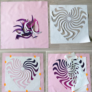 Reverse Applique Heart Quilt Pattern - Geta's Quilting Studio
