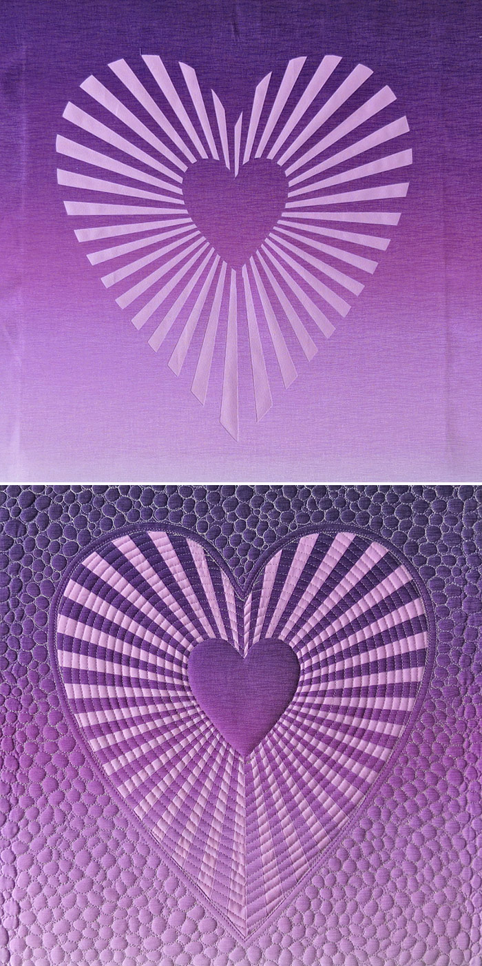 New Applique Heart Quilts and Pattern - Geta's Quilting Studio