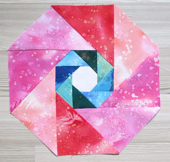 How to turn an octagon into a square - Geta's Quilting Studio
