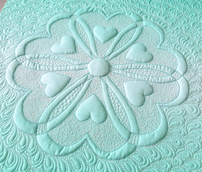 How to sew faux trapunto - Geta's Quilting Studio