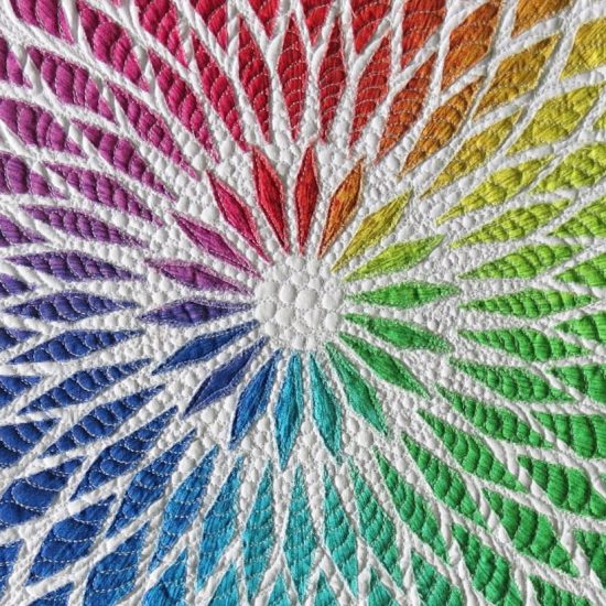 Reverse applique quilt pattern-Double Splendor - Geta's Quilting Studio