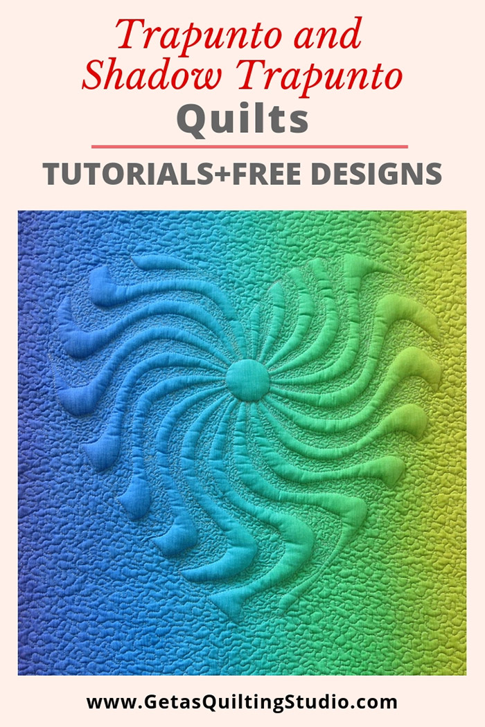 Trapunto and shadow trapunto tutorials - Geta's Quilting Studio