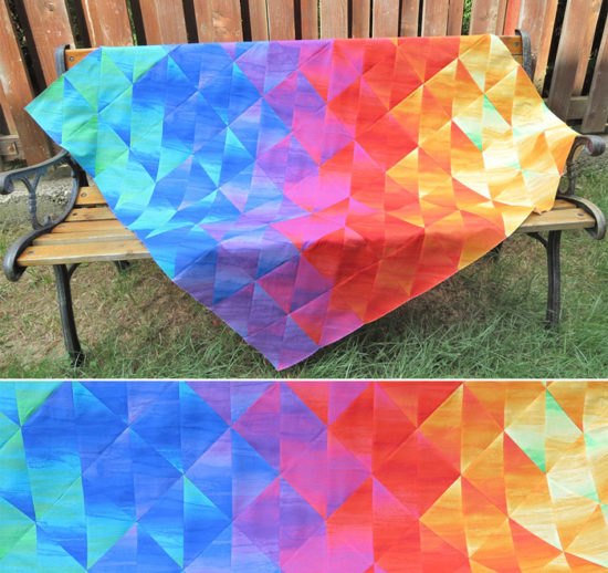 Double rainbow baby quilt patterns - Geta's Quilting Studio