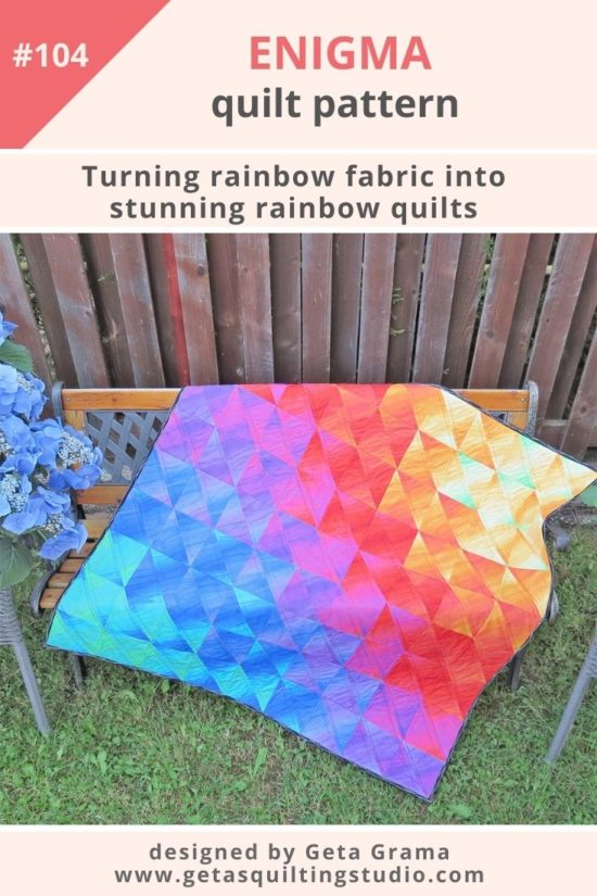 Double rainbow baby quilt patterns - Geta's Quilting Studio
