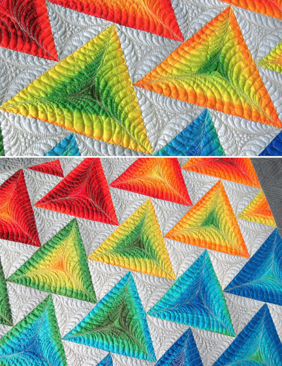 English paper pieced triangle quilt pattern - Geta's Quilting Studio