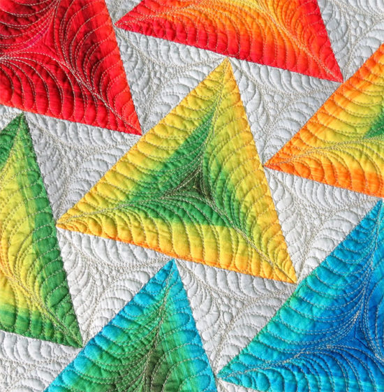 English paper pieced triangle quilt pattern - Geta's Quilting Studio