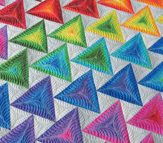 English paper pieced triangle quilt pattern - Geta's Quilting Studio