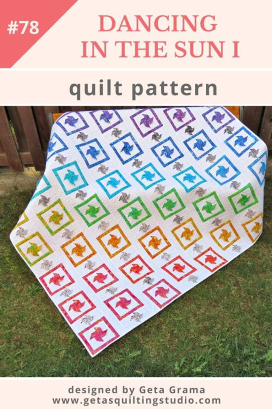 3D Pinwheels Quilt Patterns - Geta's Quilting Studio