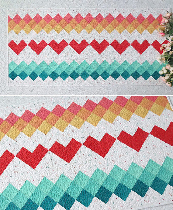 Seminole Heart Quilt Pattern - Geta's Quilting Studio