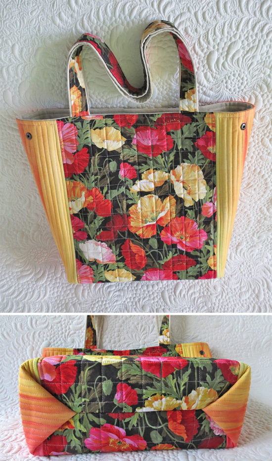 Simple tote bag pattern - Geta's Quilting Studio