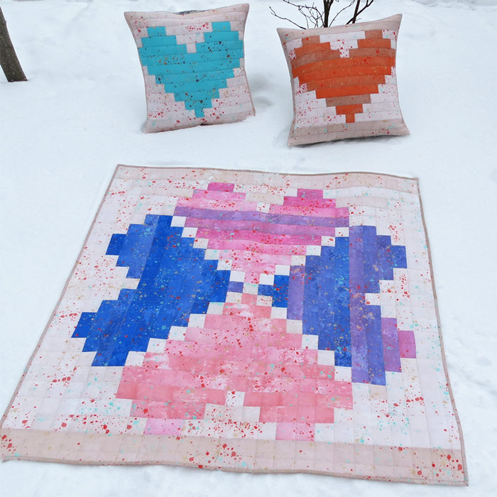 Heart quilt patterns - Geta's Quilting Studio