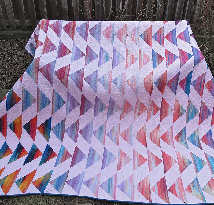 Modern Triangle Quilt Pattern - Geta's Quilting Studio