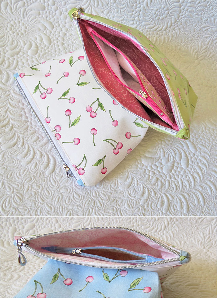 Double Zipper Pouch Pattern - Geta's Quilting Studio